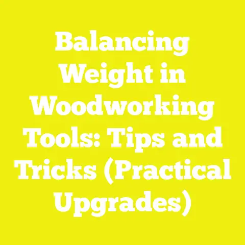 Balancing Weight in Woodworking Tools: Tips and Tricks (Practical Upgrades)