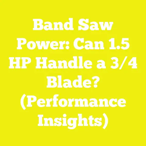 Band Saw Power: Can 1.5 HP Handle a 3/4 Blade? (Performance Insights)