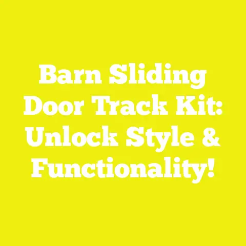 Barn Sliding Door Track Kit: Unlock Style & Functionality!