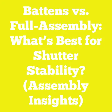 Battens vs. Full-Assembly: What's Best for Shutter Stability? (Assembly ...