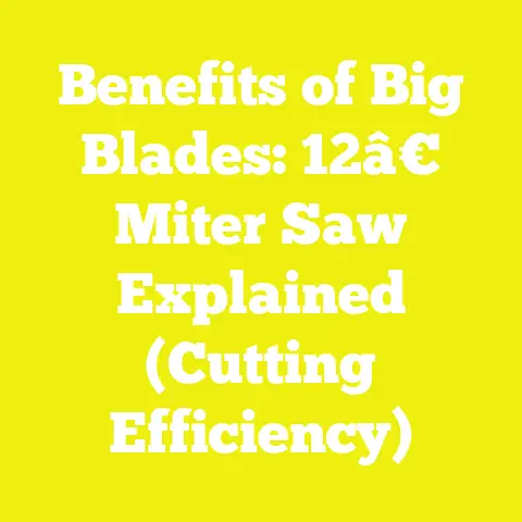 Benefits of Big Blades: 12â€ Miter Saw Explained (Cutting Efficiency)