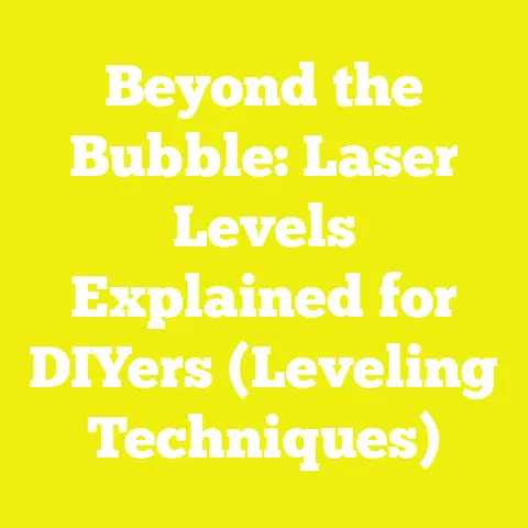 Beyond the Bubble: Laser Levels Explained for DIYers (Leveling Techniques)