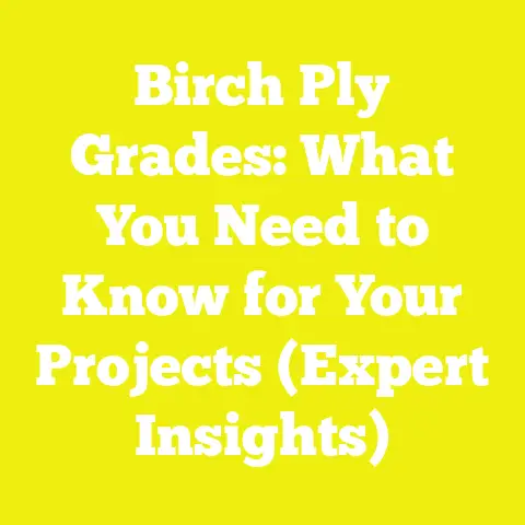 Birch Ply Grades: What You Need to Know for Your Projects (Expert Insights)