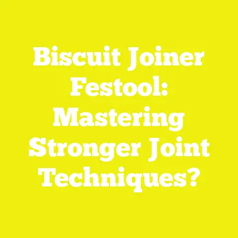 Biscuit Joiner Festool: Mastering Stronger Joint Techniques?