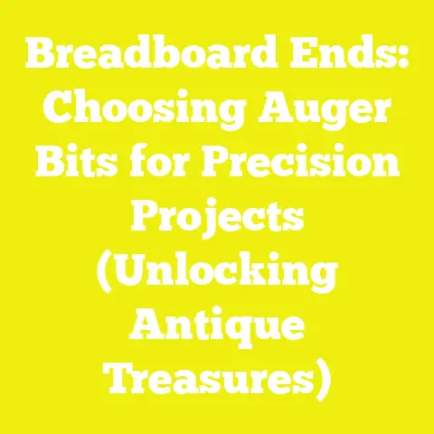 Breadboard Ends: Choosing Auger Bits for Precision Projects (Unlocking ...