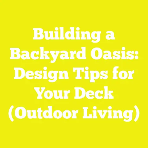 Building a Backyard Oasis: Design Tips for Your Deck (Outdoor Living)