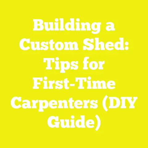 Building a Custom Shed: Tips for First-Time Carpenters (DIY Guide)