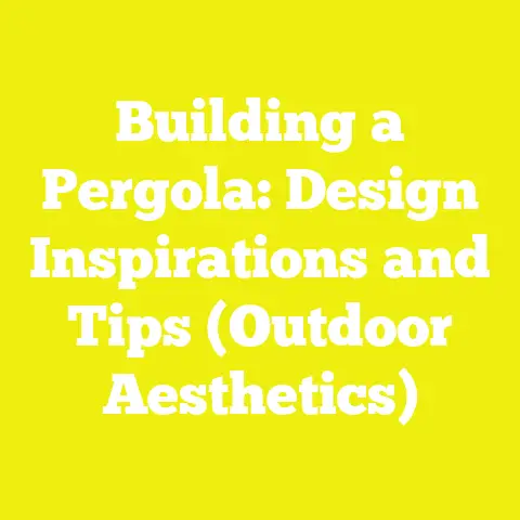 Building a Pergola: Design Inspirations and Tips (Outdoor Aesthetics)