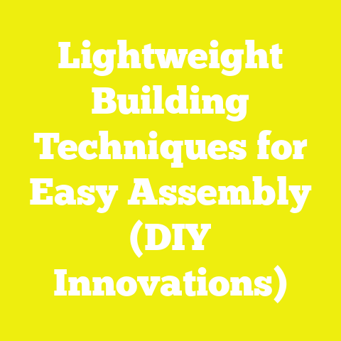Lightweight Building Techniques for Easy Assembly (DIY Innovations)